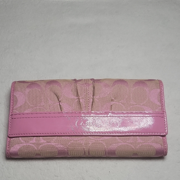 Coach | Bags | Coach Pink Womens Wallet | Poshmark